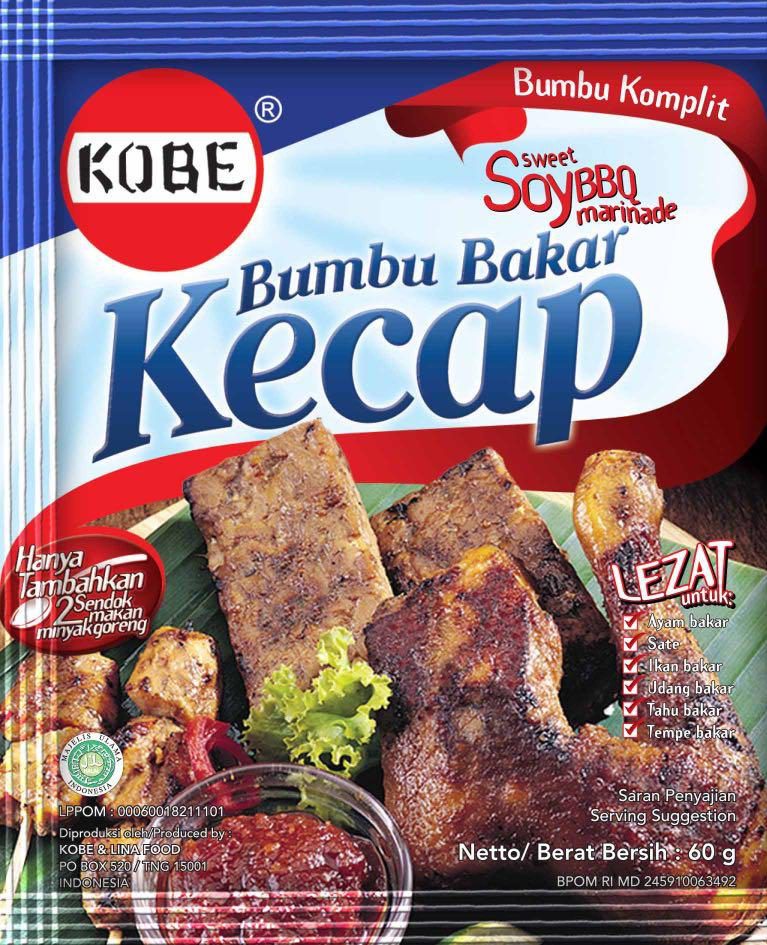 Kobe Soy BBQ Marinade/ Bumbu Bakar Kecap (60gr) - A Chau Market