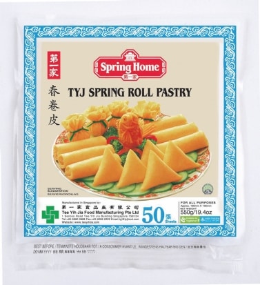 TYJ Spring Roll Pastry 550gr-190x190mm - 50 sheets - A Chau Market