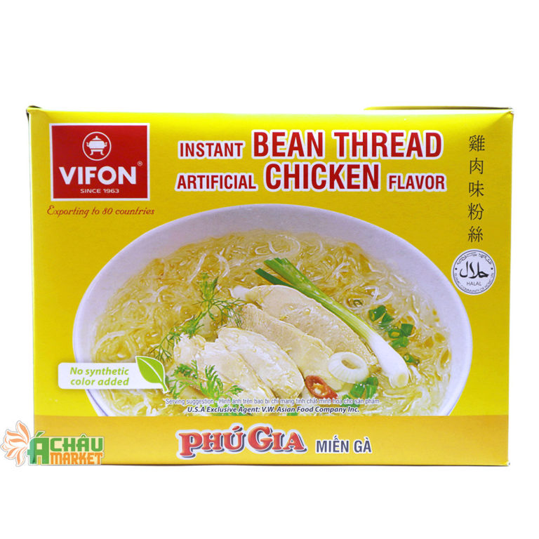 Vifon Bean Thread Chicken Flavour Box /Mien Ga Thung (12 x 50gr) - exp ...