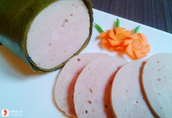 Vietnamese Ham in Banana Leaf/ Giò Lụa Gói Lá Chuối 500gr - A Chau Market
