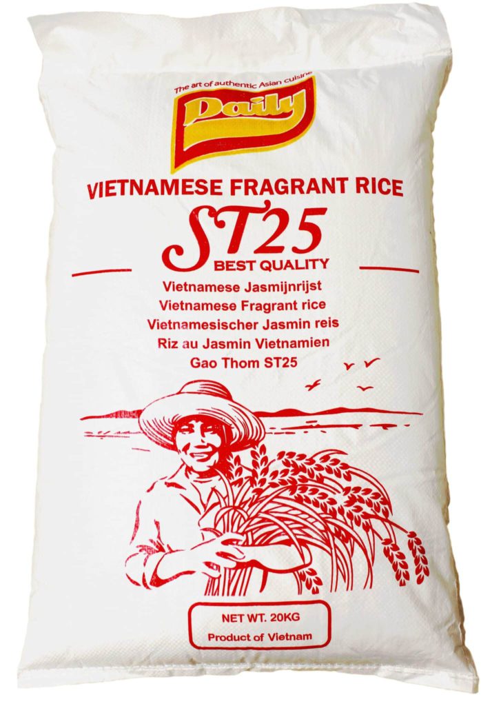 ST25 Vietnamese Jasmine Rice/Gao Thom ST25 20kg - A Chau Market